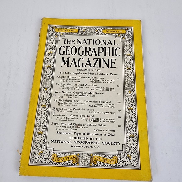 Accents | National Geographic Magazine December 1955 No Map | Poshmark